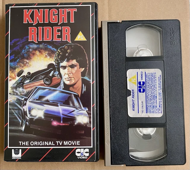 KNIGHT RIDER THE Original TV Movie (1982) VHS CIC Stripey Edition ...