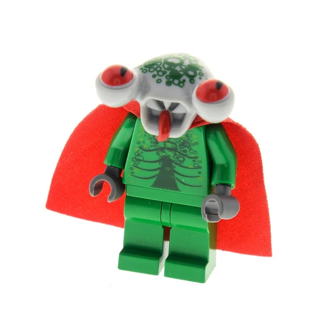 1X LEGO FIGUR Space Police 3 Alien Squidman grau grün Umhang rot 5980 ...