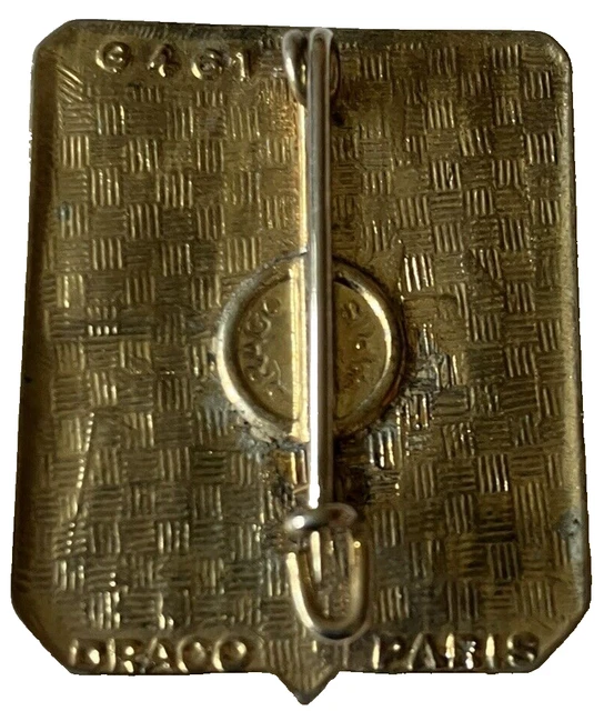 INSIGNE MILITAIRE GENIE :" 10°Regiment Du Genie " Drago Paris G461 Dos ...