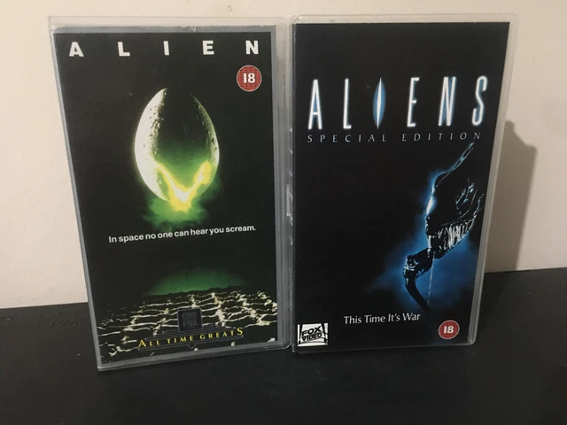 ALIEN + ALIENS 1 & 2 VHS Lot Bundle VHS Tape - All Time Greats - Horror ...
