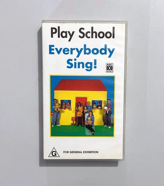 PLAY SCHOOL EVERYBODY Sing! VHS Video Tape ABC For Kids Noni Hazlehurst ...