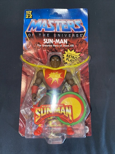 MATTEL MASTERS OF the Universe Origins Sun-man Action Figure NEW #3 ...