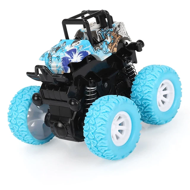 (BLUE)MINI INERTIA FOUR Wheel Drive Off Road Vehicle Children Toy Off ...