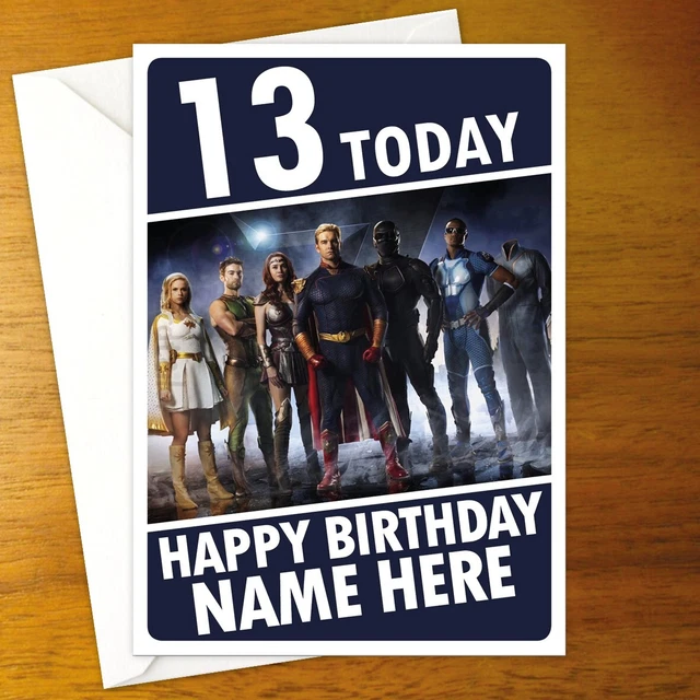 THE BOYS PERSONALISED Birthday Card - superhero homelander starlight ...