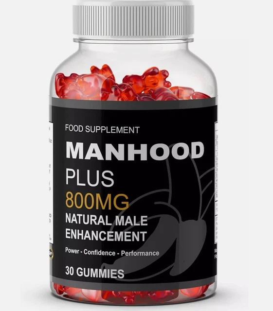 MANHOOD PLUS GUMMIES UK - Powerful Natural Ingredients/New & Sealed ...