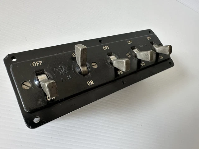 AVRO LANCASTER AIR Ministry Gang Switch Box Panel Ref No 5C/545 £123.62 ...