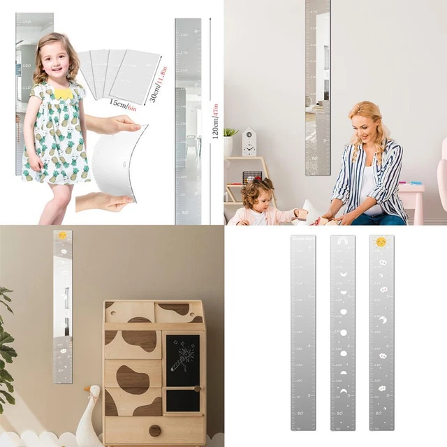 ACRYLIC HEIGHT RULER Wall Height Measuring Ruler Sticker For Kids. £14. ...
