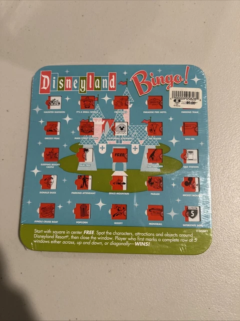 DISNEYLAND PARKS BINGO Slide Board Game 50th Anniversary Sealed J £27. ...
