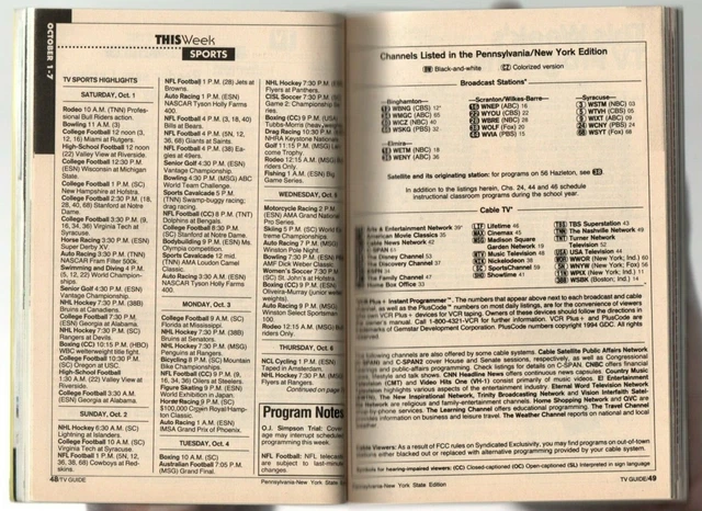 TV GUIDE MAGAZINE October 1 1994 Christie Brinkley Wynonna Judd Vince ...