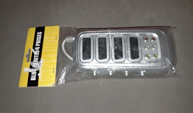 NEUF: BLOC PÉRITEL multiprise x4 + fiches - Idéal pour rétrogaming EUR ...