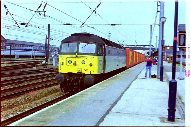 35MM RAILWAY COLOUR Negative Class 47 302 at Doncaster £1.95 - PicClick UK