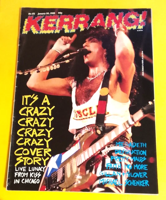 KERRANG! NO.172 JANUARY 30 1988- Kiss, Megadeth, Destruction, Pretty ...
