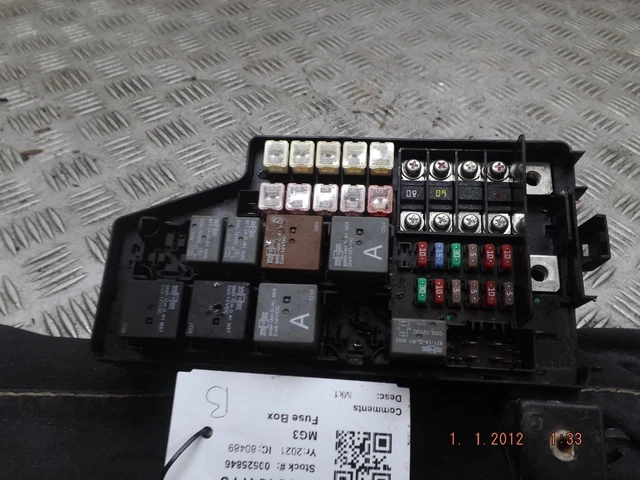 MG MG3 ENGINE Bay Under Bonnet Fuse Box Mk1 1.5 Diesel 2012-2023↑ £44. ...