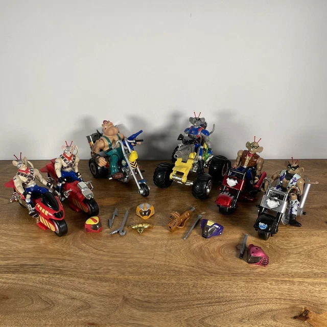 BIKER MICE FROM Mars Joblot Figure Biciclette Vinnie Modo Throttle ...