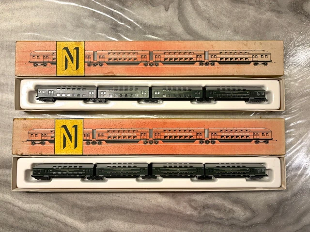 PIKO N GAUGE Doppelstockzug 4 car articulated coach sets £0.99 ...