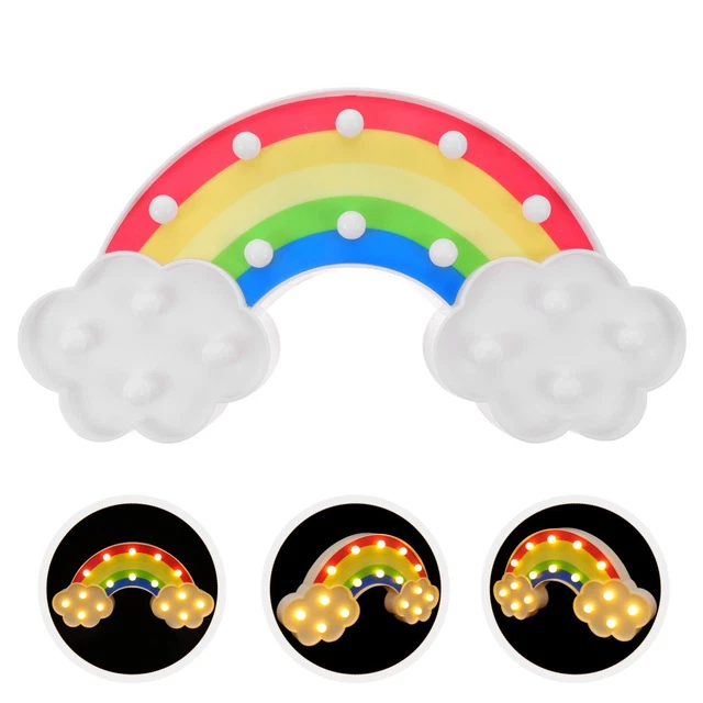 LED DESK LIGHT Bedroom Table Light Rainbow Lamp Decorative Atmosphere £ ...