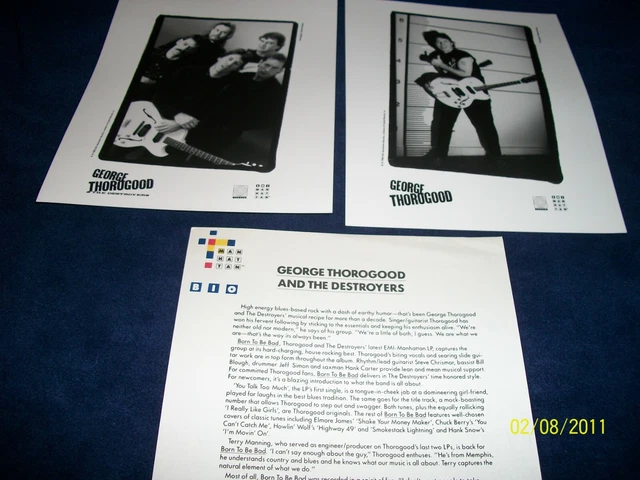 KITS DE PRESSE Blues - Geo. Thorogood, Albert Collins, Sonny Boy ...