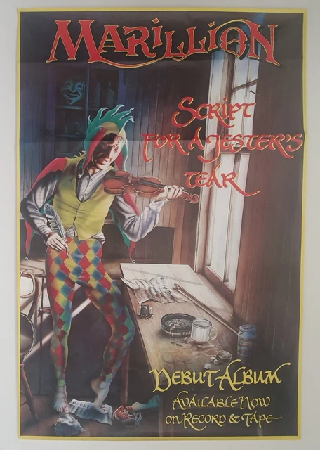 MARILLION POSTER SCRIPT For A Jesters Tear Original UK Promo 1983 EUR marillion-poster-script-for-a-jesters-tear-original-uk-promo-1983-eur
