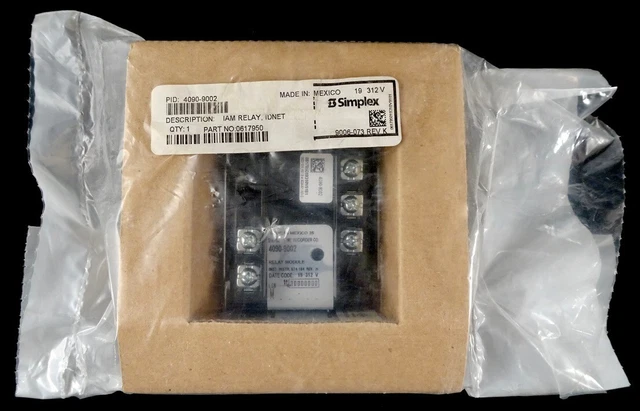 SIMPLEX 4090-9002 RELAY Individual Addressable Module, New $49.98 ...