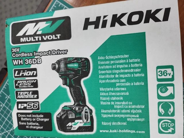 HIKOKI WH36DB 36V Li-ion Cordless Brushless Impact Driver skin only $160.00 - PicClick AU