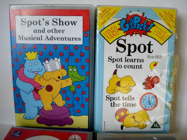 COLLECTION DE VIDÉOS Rares Spot The Dog Vhs Show/Compte/Heure/Où Est ...