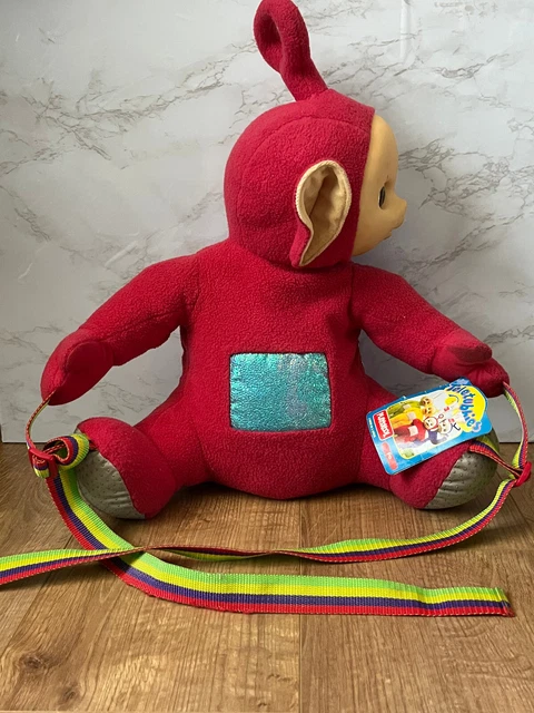TELETUBBIES RED TELLY Tubby Po Backpack Bag With Zip Vintage 1996 ...