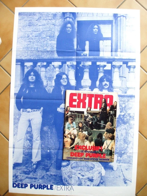EXTRA N°36 POSTER DEEP PURPLE / STEVIE WONDER LOU REED CHICAGO STRAWBS ...