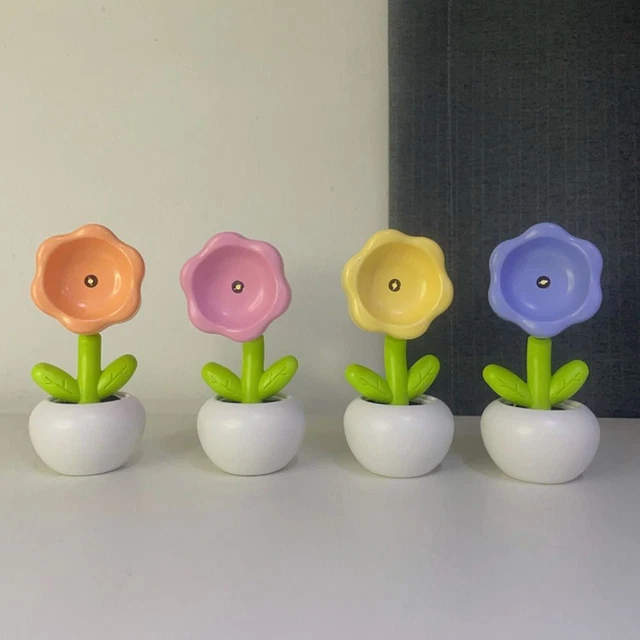 BIRTHDAY GIFT MINI LED Flower Night Light Cute Desktop Ornament Ambient ...