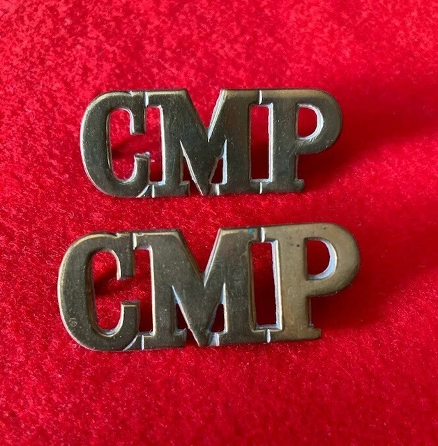 WW1 CMP CORPS of Military Police shoulder title British Army Badges x 2 ...