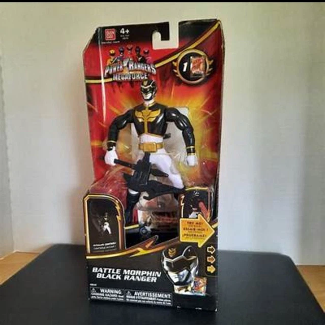 POWER RANGERS MEGAFORCE Bandai Battle Morphin Black Ranger Figure With ...