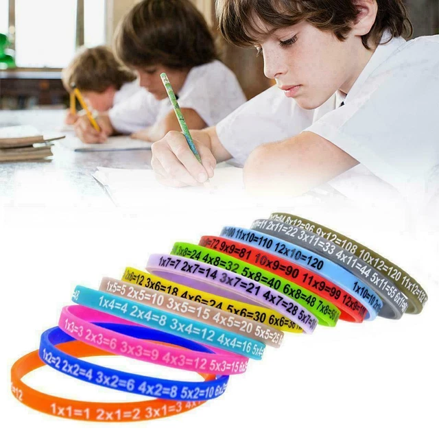 MULTIPLIKATIONSTABELLE LEARN MATH Times Table Armband Education Aid ...