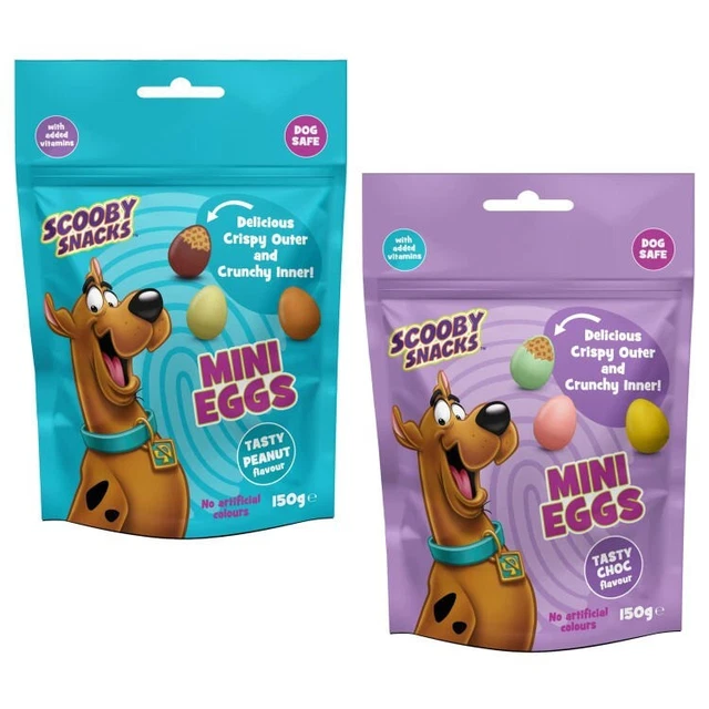 SCOOBY SNACKS MINI Eggs for Dogs Chocolate / Peanut 150g Delicious ...
