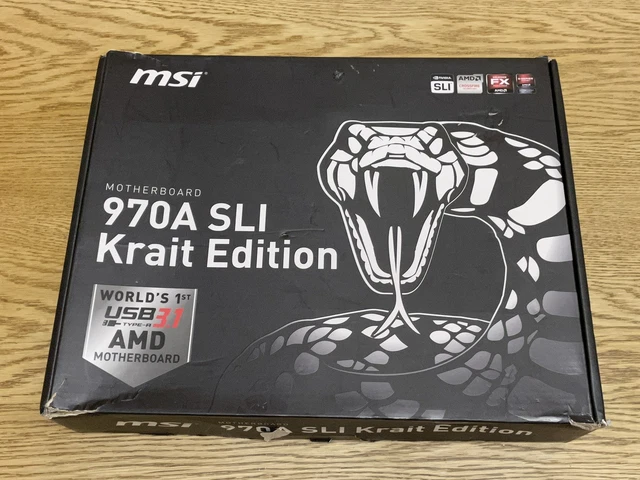 MSI 970A SLI Krait Edition AM3+ Motherboard Socket 4xDDR3, Dual PCIe £ ...