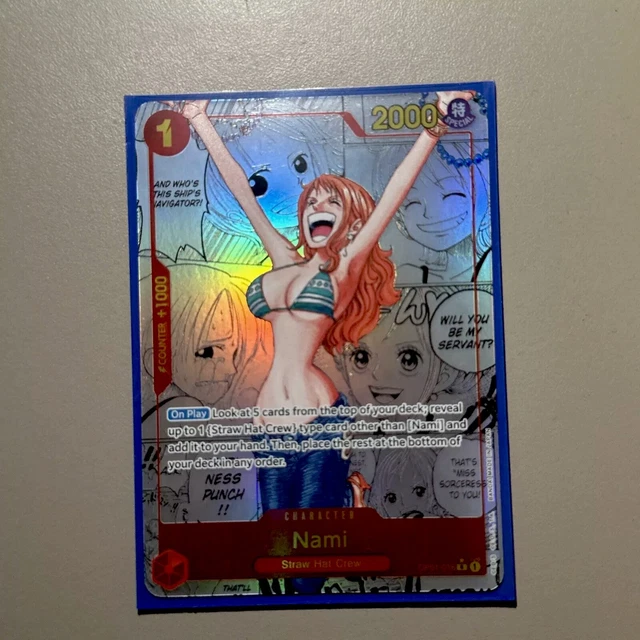 ONE PIECE CARD Game - Nami (Manga Alt Art) OP01-016 The Best PRB-01 ENGLISH £250.00 - PicClick UK
