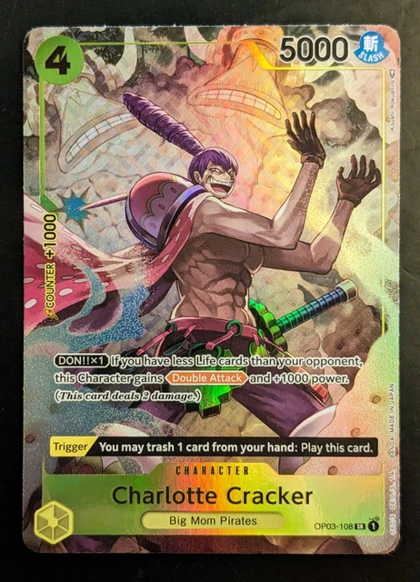 CHARLOTTE CRACKER ALT Art SR OP03-108 Pillars of Strength One Piece TCG ...