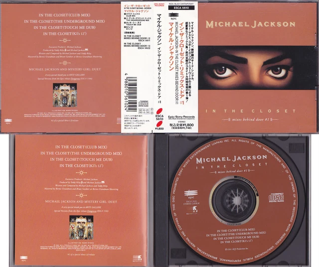 MICHAEL JACKSON IN THE CLOSET #1 Remixes CD Collector Edition JAPAN 1992 EUR 32,50 - PicClick FR