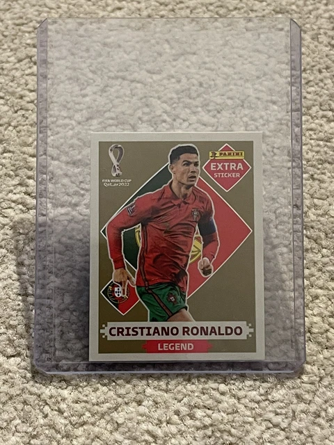 PANINI FIFA WORLD Cup Qatar 2022 Cristiano Ronaldo Legend Gold Extra ...