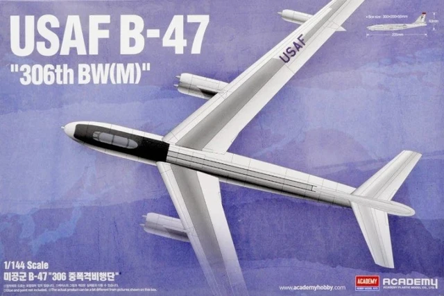 USAF B-47 STRATOJET 306th BW (M) Model Kit By Academy Scale 1:144 12618 ...