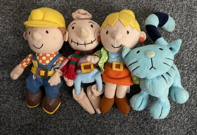 VINTAGE SET OF Four Original Bob The Builder Soft Toy Characters - USED ...
