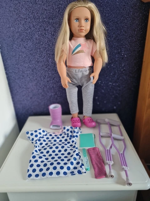 OUR GENERATION DOLL Martha Outfit,Crutches,Cast,"VGC" £15.00 - PicClick UK