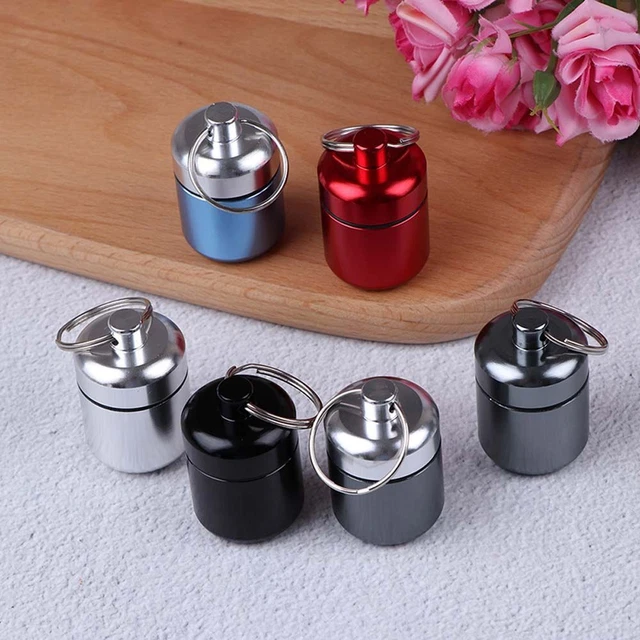 POCKET EMERGENCY FIRST-AID Canister Waterproof Seal Tank Pill Box Pill ...