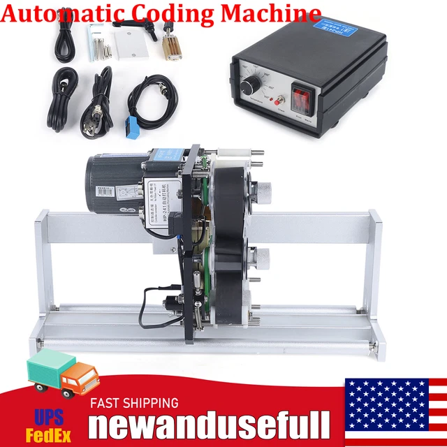 AUTOMATIC CODING MACHINE Ribbon Printer Hot Stamp Coder Date Batch ...