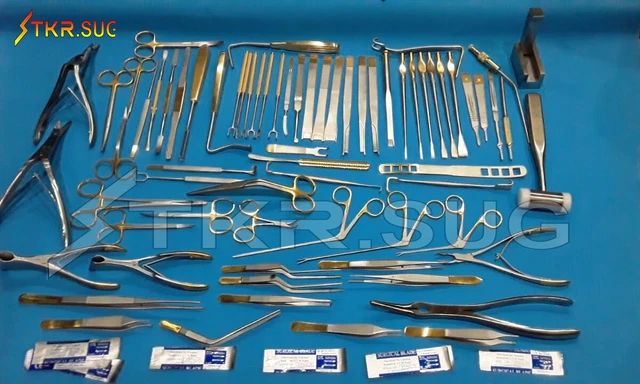 MAJRO NASENKORREKTURINSTRUMENTE SET 82-teilig Nase & plastische ...