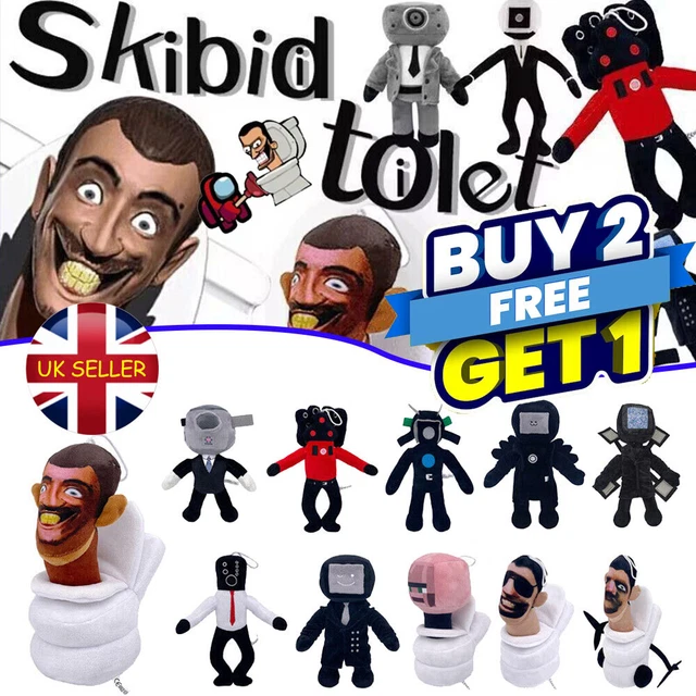 Skibidi Toilet Cameraman Tv Plush Toy Stuffed Doll Prank Game Props