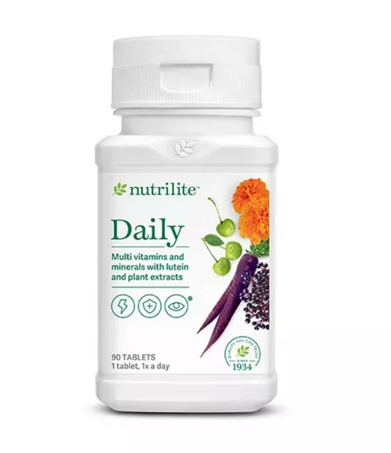 AMWAY NUTRILITE 90 Tablets Daily family size multivitamin immune system ...