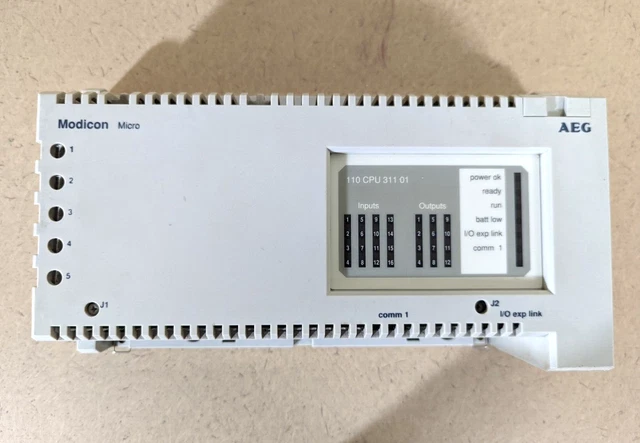 AEG MODICON MICRO 110 CPU 311 01 Controller PLC *Untested/FOR PARTS ...