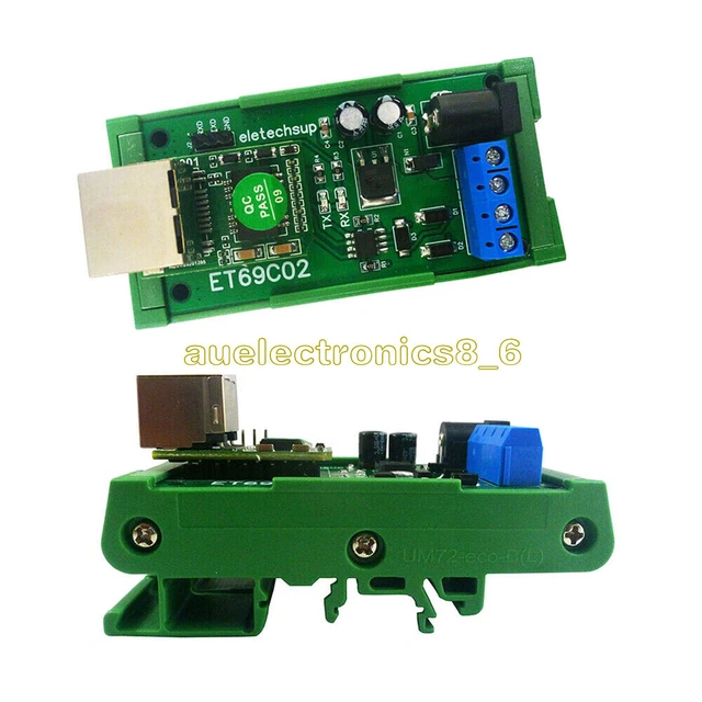 RS485 TO ETHERNET TCP/IP Converter MQTT Modbus RTU Module With or Without Rails $19.28 - PicClick AU