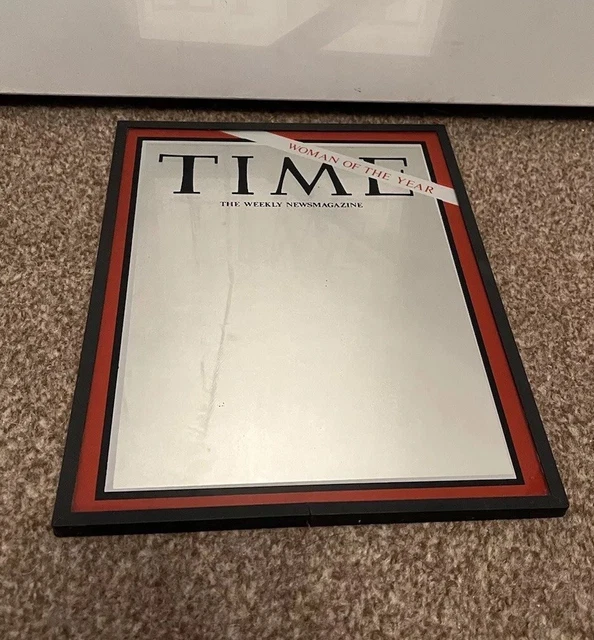 TIME MAGAZINE WOMAN Of The Year Mirror Vintage 1970’s 8x11" Rare Frame ...