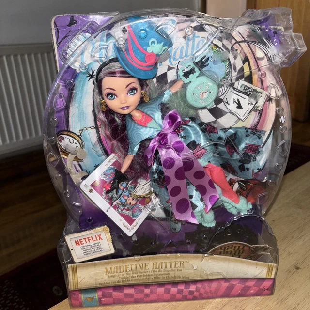 EVER AFTER HIGH Way Too Wonderland Madeline Hatter Doll 2014 Mattel New ...