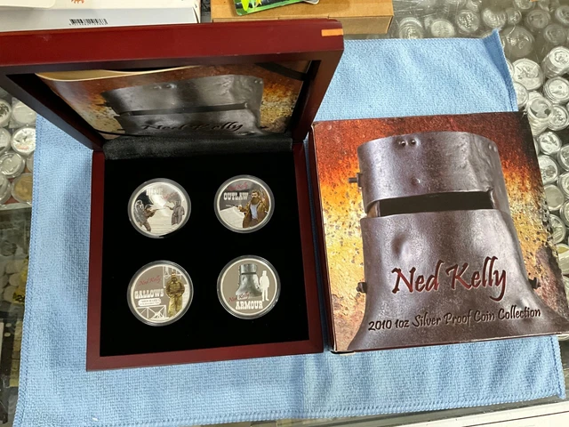 2010 NED KELLY 1oz Silver Proof Coin Collection Set EUR 203,25 ...